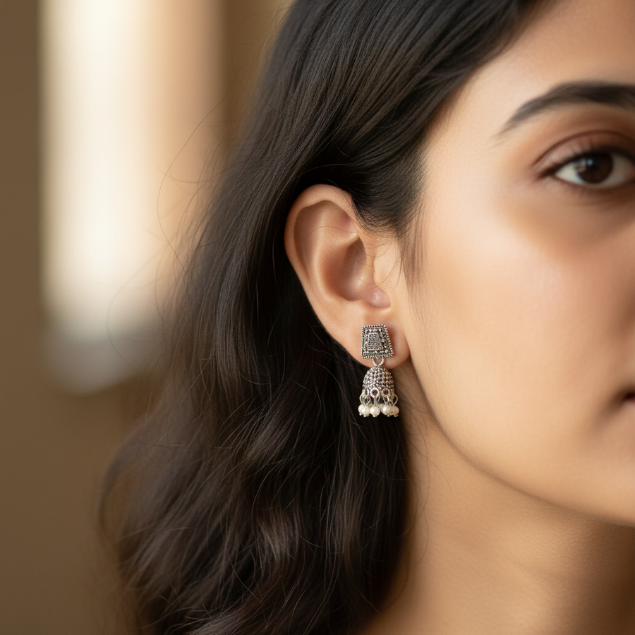 Set of 12 Random Earrings with Folding Jhumka Box – Handmade Joy